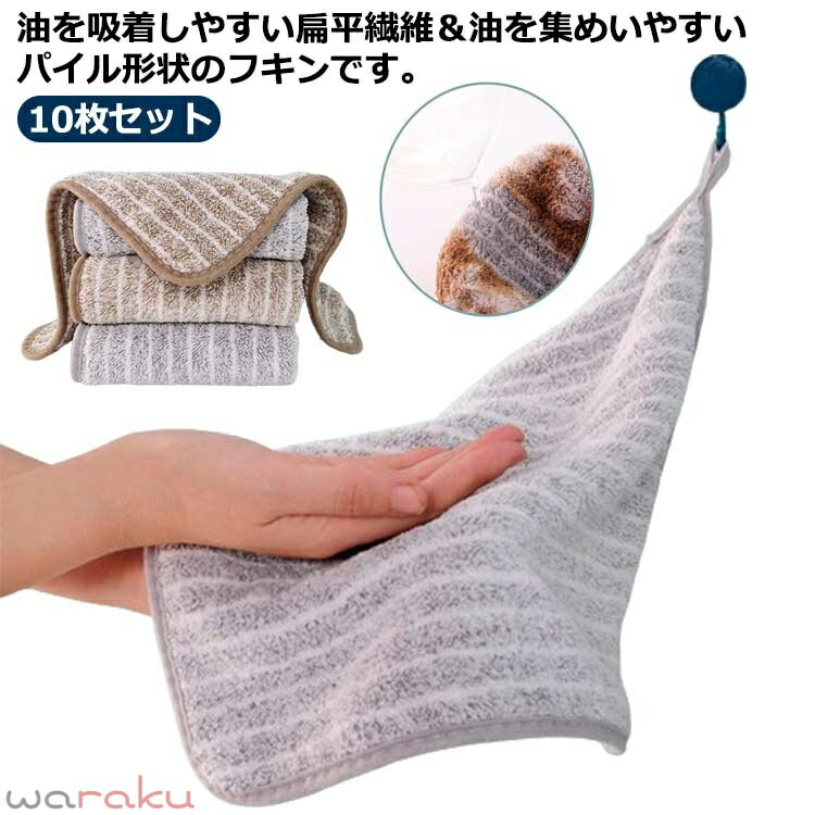 油を吸着しやすい扁平繊維＆油を集めいやすいパイル形状のフキンです。 使い方は簡単、水に濡らしたクロスを絞って、汚れを拭きとるだけ！ ガスレンジやIH、換気扇、レンジフードなどに。コンロやレンジ周りだけでなく食器や調理器具にも使えます。 水や...