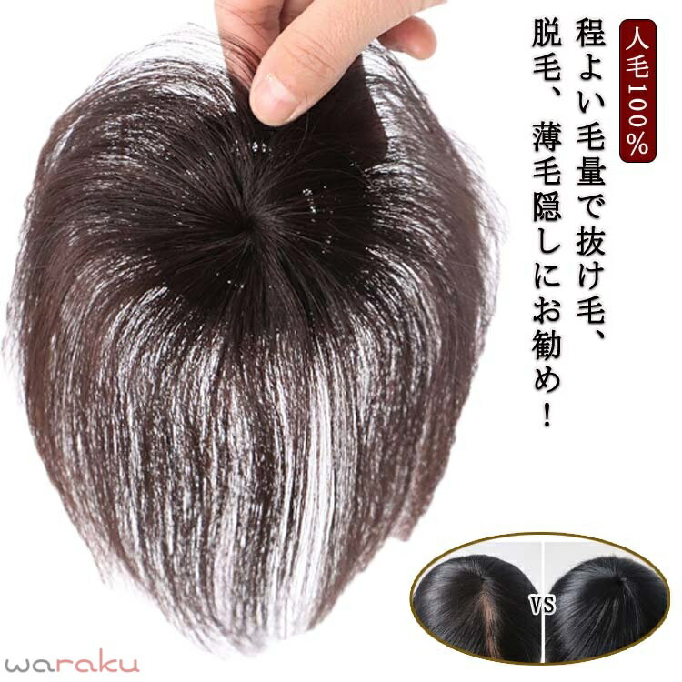 程よい毛量で抜け毛、脱毛、薄毛隠しにお勧め！ 手植えで仕上がりのワンレングスのトップペース・ヘアカバー。 人工頭皮に毛を手植えしてるので、自毛のようにふんわり立ち上がり、見た目も自然！ 前後左右同じ長さのワンレングスタイプなので、どこからつ...