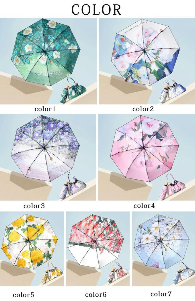 商品説明：カラー：color1-color7サイズ/重量：ページをご確認をお願いいたします。素材：生地本体：高密度イパククロス生地親骨：アルミ、グラスファイバー中棒：鋼手元：PC■関連キーワード：折畳み傘 傘 日傘 折たたみ傘 日傘 uvカ...