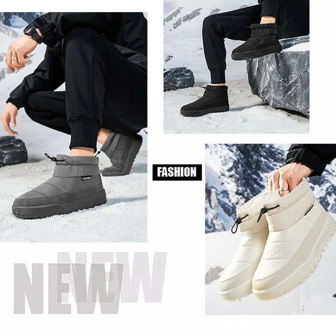 この商品について 【暖かい裏地】スノーブーツ 裏起毛、足を優しく包み、高い保温性を実現します。厳冬になってもお客様の両足を寒気から守ります。 【滑り止め】：靴底の模様は特殊なデザインを使用しているため、滑り止めの効果を補強します。雨の日にし...