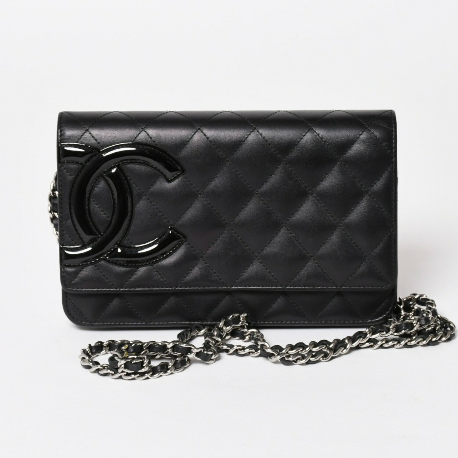 商品詳細 【商品名】 CHANEL シャネル カンボンライン チェーンウォレット A46646 マトラッセ 18番台 ラムスキン ココマーク エナメル ブラック ピンク 美品 中古 4a004344 【ブランド】 CHANEL/シャネル【ア...