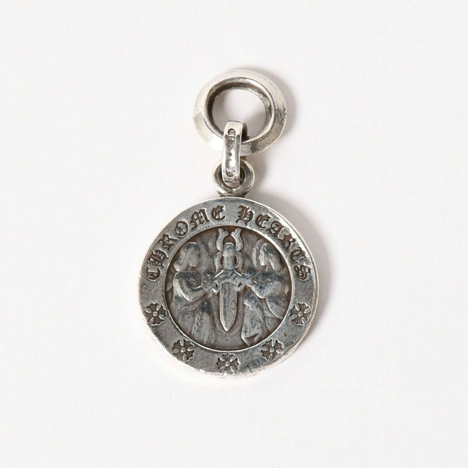 商品詳細 【商品名】 CHROME HEARTS クロムハーツ CHRM ANGL MDL V2 エンジェルメダル チャーム V2 ペンダントトップ 重量約6.74g シルバー925 美品 中古 4a005374 【ブランド】 CHROME...
