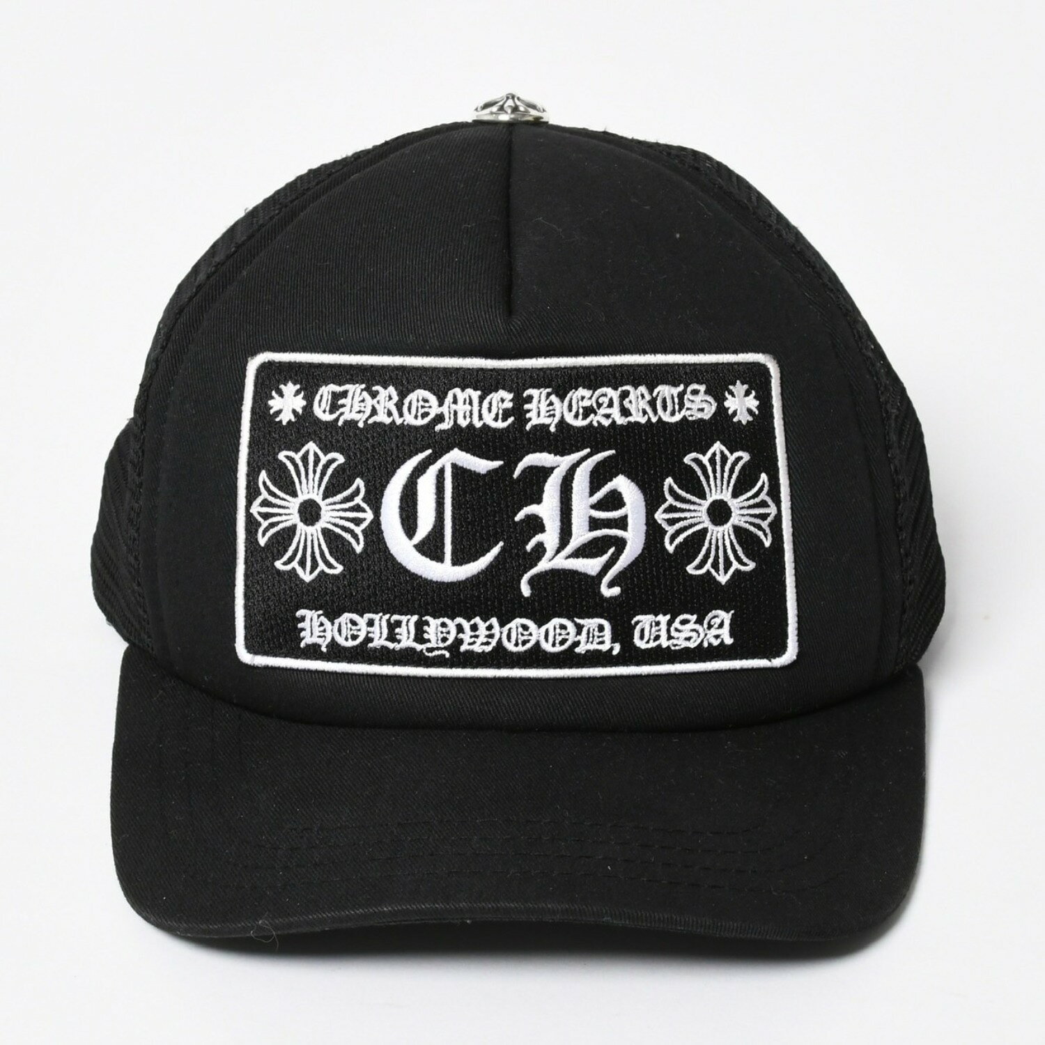 商品詳細 【商品名】 極美品 CHROME HEARTS クロムハーツ TRUCKER CAP トラッカーキャップ OS 53-60cm ブラック メッシュ 新型 中古 4a007946 【ブランド】 CHROME HEARTS/クロムハー...