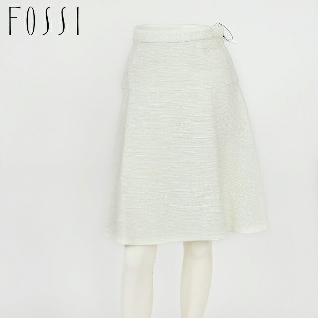 原産地：日本　色： ホワイト系表地: 綿 43 ナイロン 26 アクリル 23 ウール 6 キュプラ 1 ポリエステル 1 裏地: キュプラ 100 部分: (数字は％表示です)　伸縮性：×サイズ：38　　ウエスト：64　ヒップ：84　スカ...