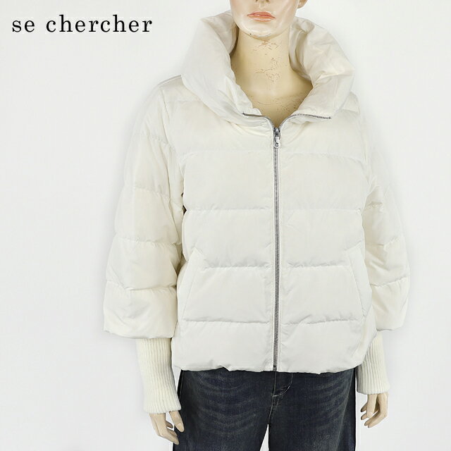 原産地：中国　色： ホワイト系表地: ポリエステル 100 裏地: ポリエステル 100 ダウン 80 フェザー 20 部分: アクリル 70 綿 30 (数字は％表示です)　伸縮性：×サイズ：1　着丈：57　肩幅：42.5　胸囲：111　...