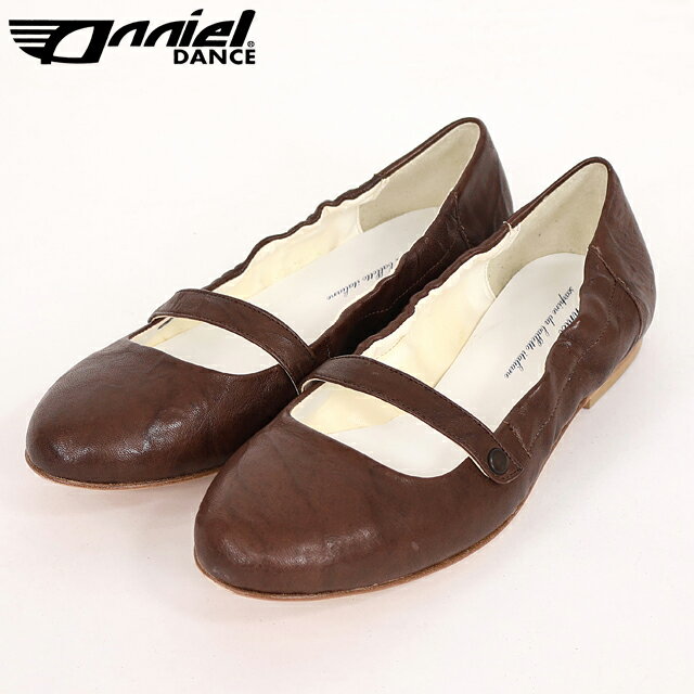 【長期保管品】アニエル（Anniel）レディース バレエシューズ フラットシューズ レザー使いベルトデザイン ブラウン系 イタリア製（サイズ/36）*ro2034■ コンディション【新品 / 長期ストック品 / セレクトショップ在庫品】■ ...