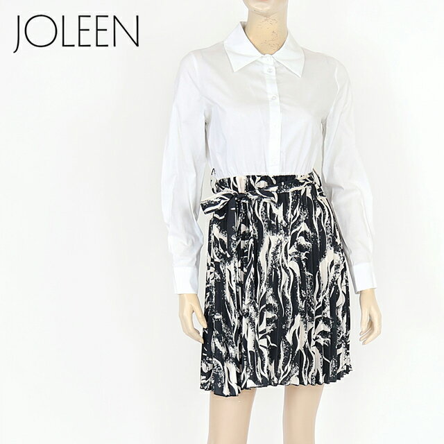 原産地：イタリア　色： ホワイト系 白×黒表地: ポリエステル 60 ナイロン 20 レーヨン 20 裏地: 部分: (数字は％表示です)　伸縮性：〇サイズ：SM　着丈：89　肩幅：39　胸囲：92　袖丈：59　ウエスト：60〜80　ヒップ...