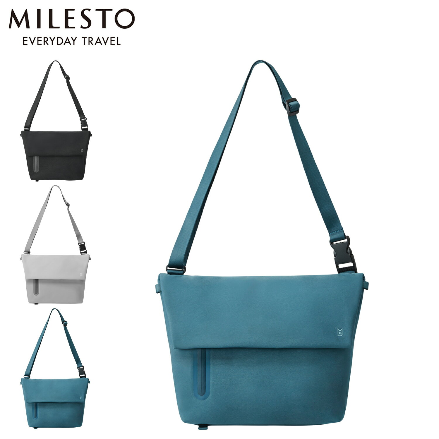 商品説明 【「毎日を旅するように暮らす」大人へ向けたトラベルブランド MILESTO】 徹底的にシンプルさを追求したショルダーバッグ。500mLペットボトルやタブレットも収まるLサイズです。柔らかくマットな素材感がカジュアルなコーディネート...