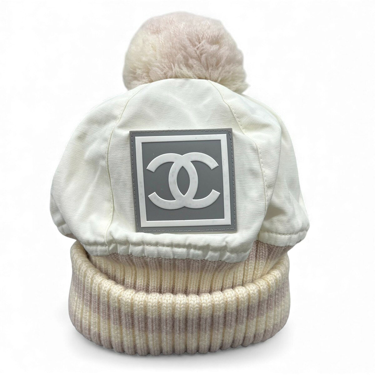 商品番号a25121101 ブランドCHANEL/シャネル アイテムニットキャップ 対象レディース ラインスポーツライン 生産国イタリア共和国 素材コットン 表記サイズ M サイズ 頭回り：約39cm 仕様 ※手作業での計測でございますので...