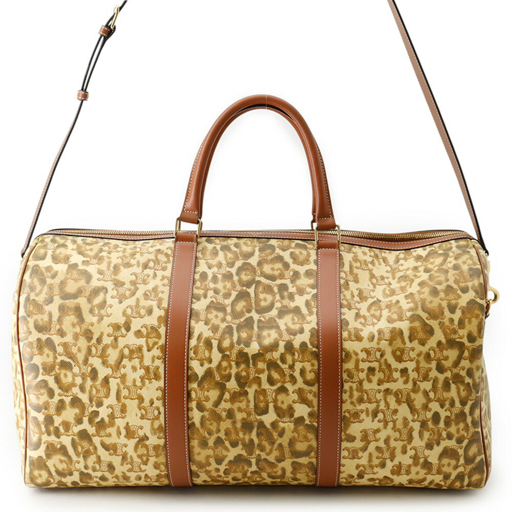 セリーヌ ボストンバッグ レオパード トリオンフ PVC/レザー CELINE 2wayショルダー 取扱店舗 神戸元町店 店舗一覧 店舗一覧はこちら＞ 商品番号11287780 ランク中古S ブランドセリーヌ 状態表面/スレ、汚れ ハンドル...