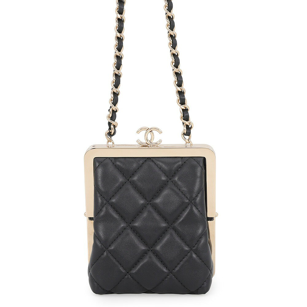 シャネル チェーンショルダーバッグ マトラッセ ココマーク がま口 ミニ ラムスキン AP2497 CHANEL 黒 取扱店舗 倉庫在庫 店舗一覧 店舗一覧はこちら＞ 商品番号11471653 ブランドシャネル ランク中古A(傷などの使用の...