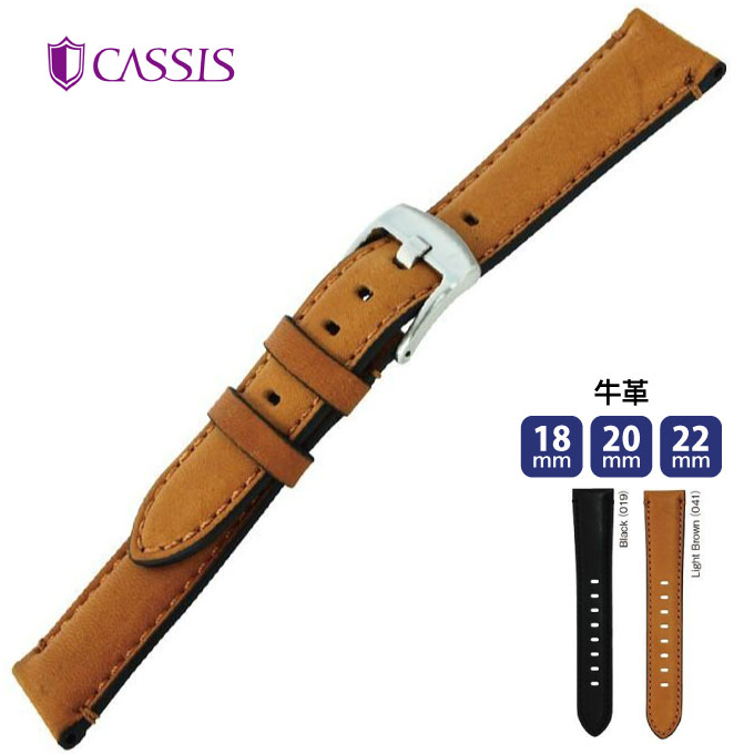 商品情報素材/材質カーフ（牛革）カラー/サイズ/長さ[カラー]ブラック(019)ライトブラウン(041)[展開サイズ]18mm,20mm,22mm[長さ]時計幅 18mm：6時側：115mm 12時側：75mm時計幅 20,22mm：6時側...