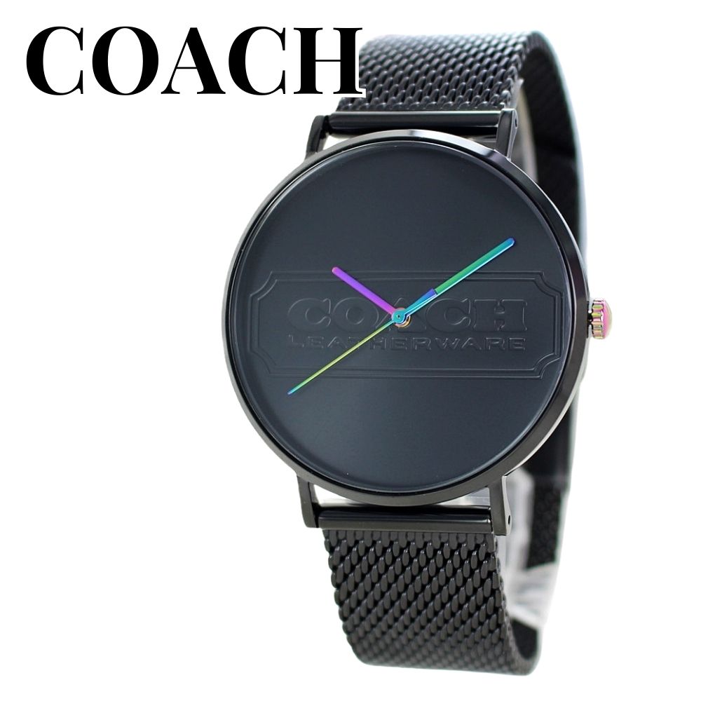 コーチ メンズ 腕時計 ユニセックス メンズ レディース 誕生日 プレゼント ギフト 喜ばれる 贈り物 実用的 黒文字盤 ブラック メッシュ ブレスレット ★1941年にニューヨークで創業された、世界中で人気のファッションブランドCOACH...