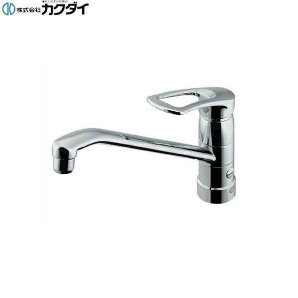 カクダイ[KAKUDAI]シングルレバー混合栓 117-061K 寒冷地仕様 取付穴径：36〜37mm・厚5〜30mm 上面施工タイプなので、シンクに潜らずに取付けができます カートリッジ：101-999 ※分岐の場合は、019-001分水...