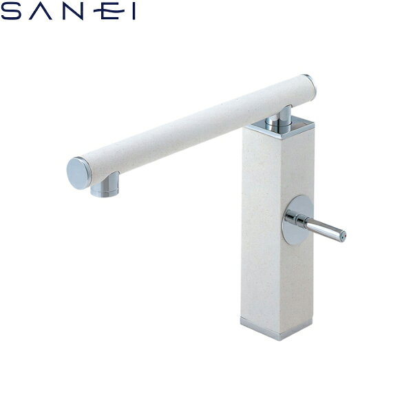 三栄水栓［SANEI］シングルワンホール混合栓 K87310JV-JW-13 一般地仕様 TOHシリーズ カラー：白磁 ※受注生産品SANEI K87310JV JW 13