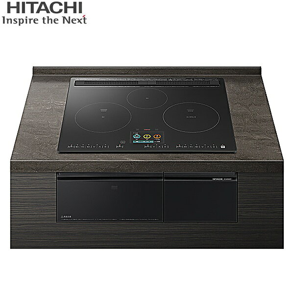 日立 [HITACHI] ビルトインIHクッキングヒーター HT-N2500KTF(K) N2500Tシリーズ 設置タイプ: ビルトイン3口IH ヒーター: 3口IH 鉄・ステンレス対応 トッププレート幅: 60cm カラー: プレミアムブ...