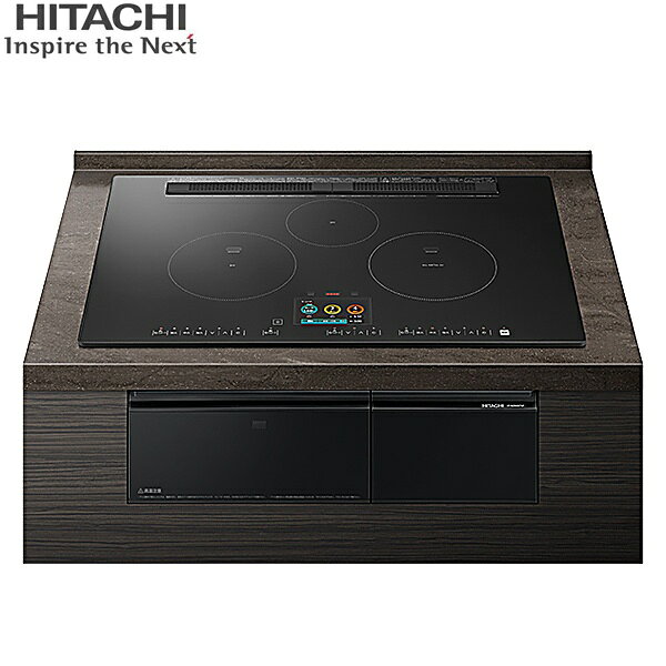 日立 [HITACHI] ビルトインIHクッキングヒーター HT-N2500KTWF(K) N2500Tシリーズ 設置タイプ: ビルトイン3口IH ヒーター: 3口IH 鉄・ステンレス対応 トッププレート幅: 75cm カラー: プレミアム...