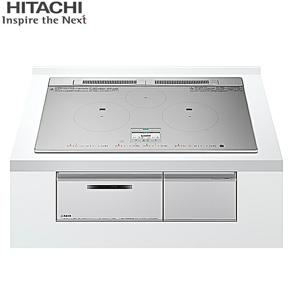日立 [HITACHI] ビルトインIHクッキングヒーター HT-N9STWF(S) N9Tシリーズ 設置タイプ: ビルトイン3口IH ヒーター: 3口IH 鉄・ステンレス対応 トッププレート幅: 75cm カラー: シルバー 電源: 単相...