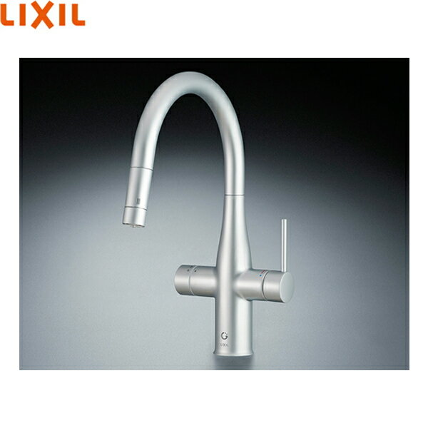 リクシル LIXIL/INAXキッチン用ミネラル浄水栓グリーンタップ常温 RGF-931Y/SA クールシルバー(サテンメッキ) 水栓取付穴：Φ37±2 ホース引出し長さ：約20cm 吐水口長さ：244mm [機能] エコハンドル 整流・微...