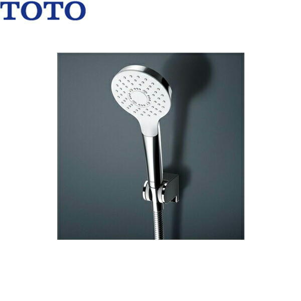 TOTO シャワーヘッド・ホース・ハンガーセット TBW01006JA コンフォートウエーブめっき 本体-ホース接続ねじG1/2 ホース・ハンガー仕様 ・樹脂(メタリック調)ホース(1800mm) ・角度調節式シャワーハンガー2個TOTO ...