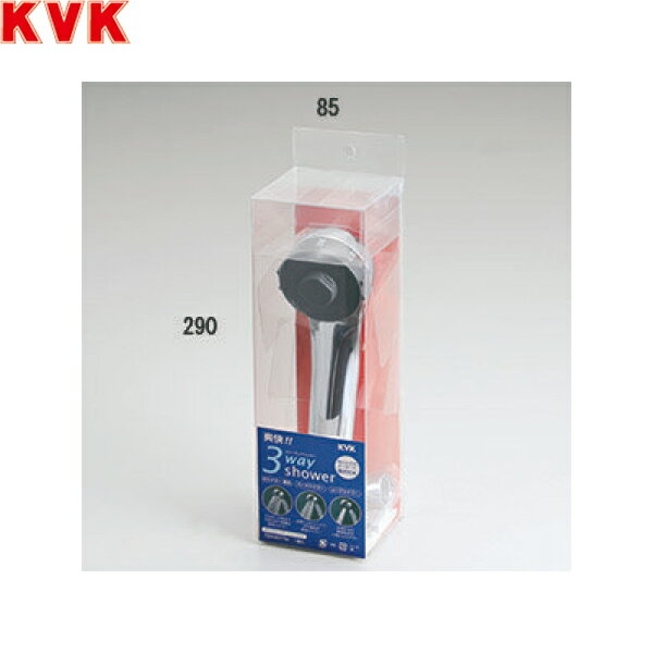 KVK eシャワー・3wayシャワーヘッド PZS307TM eシャワー・ハード・ムーブ メッキヘッド 他社対応シャワーヘッドアタッチメント付(PZKF149-1・PZKF149-3) 従来型に対し約30%の節水効果(最適流量時) ※事前に...