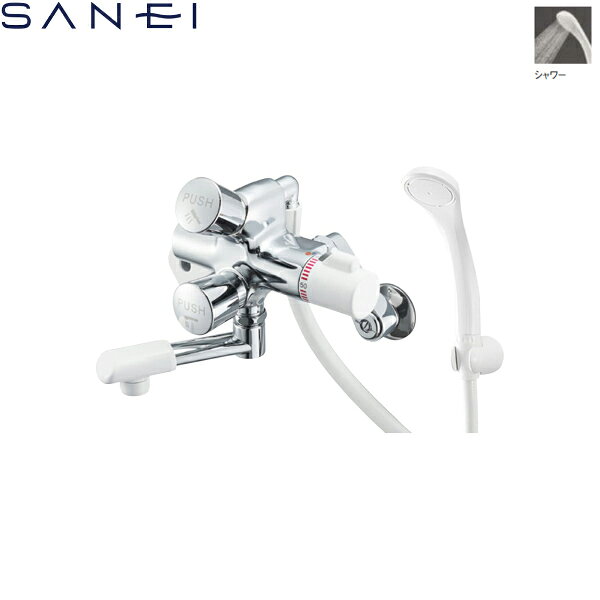 三栄水栓［SANEI］サーモシャワー混合栓 SK18070-W-13 吐水口・シャワーとも自閉式SANEI SK18070 W 13