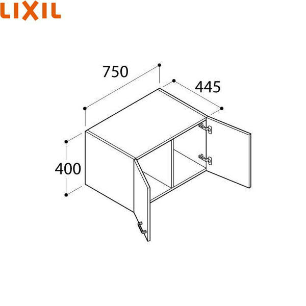 お届けはメーカー直送便となります。ご購入前に必ず、メーカー直送便Aの詳細をご確認下さい。 イナックス[INAX]アッパーキャビネット［オフト］ FTVU-754 幅750mm 高さ400mm 奥行き445mm 扉カラー：ホワイト お選びいた...