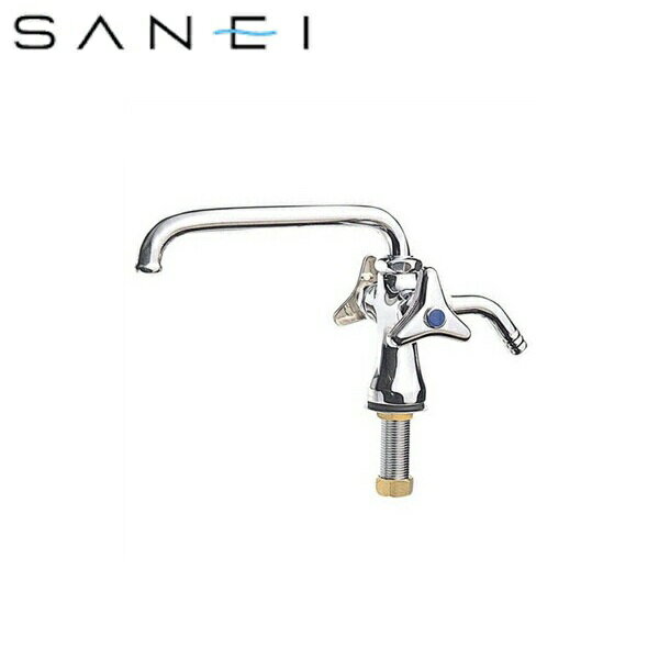三栄水栓［SANEI］ 二口立形自在水栓E50A-13 吐水口：PA20J-60X-16SANEI E50A 13