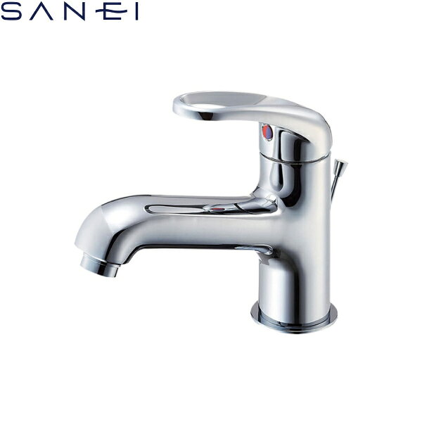 三栄水栓［SANEI］シングルワンホール洗面混合栓 K4710PJV-13 一般地仕様 引き棒付SANEI K4710PJV 13