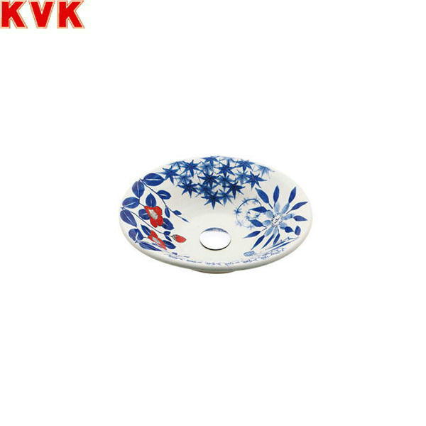 KVK手洗器［美術工芸手洗鉢］ KV202S 良質の陶士に恵まれた信楽焼は、伝統技術と職人たちの知恵に支えられ、進歩を遂げて参りました。時代の移り変わりにもいち早く対応し、人々の心を豊かにする焼物です。 四季絵赤 サイズ：最大径350x高さ...