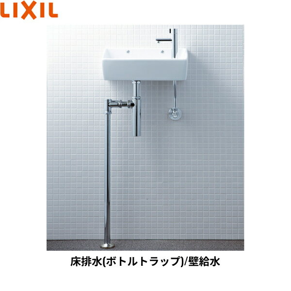 イナックス[INAX]狭小手洗シリーズ手洗タイプ(角形) L-A35HP/BW1 ハイパーキラミック カラー：ピュアホワイト 壁給水 床排水[ボトルトラップ] 陶器寸法：360x180x130mm 一般地・寒冷地共用INAX L A35HP...