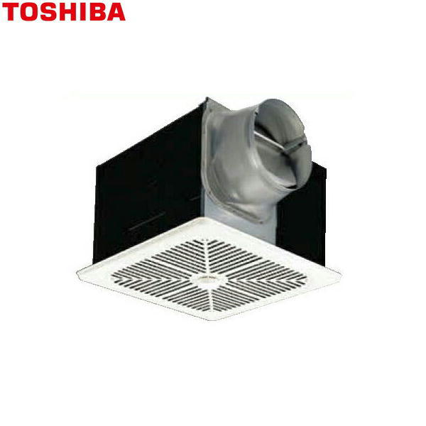 東芝[TOSHIBA] ダクト用換気扇ダクト用優良住宅部品 DVF-20MQB 右排気 本体・羽根・本体カバー：金属 接続ダクト：Ф150 埋込寸法：316mm角 強弱付 SL端子付 カートリッジ式排気口 シロッコファン 風圧シャッター付 ...