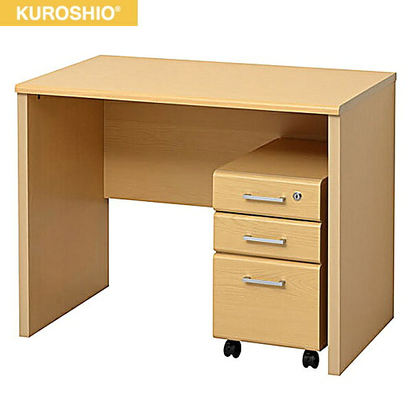 お届けはメーカー直送便となります。ご購入前に必ず、メーカー直送便Bの詳細をご確認下さい。クロシオ[KUROSHIO]マーサ鍵付きデスク2点セット 12165 色・柄: ナチュラル 仕様: 組立式 商品サイズ: 【デスク】W90×D55×H7...