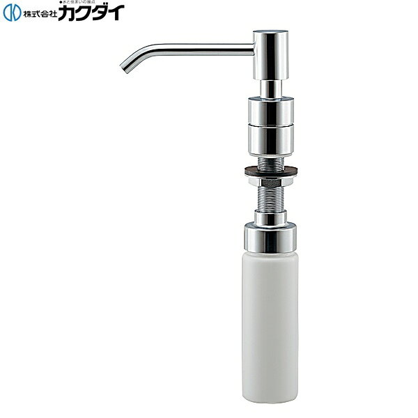 カクダイ [KAKUDAI] 205-927 ソープディスペンサー(ムースタイプ) ●取付穴径25~29ミリ・厚5~30ミリ ●高さ50ミリまでの器と組合わせできます。 ●泡タイプ石ケン水用 ●上面から石ケン水を補給できます。 ●ボトル容量...