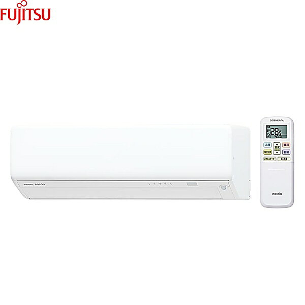 富士通ゼネラル [FUJITSU] ルームエアコン AS-RH226T 「ノクリア」RHシリーズ 2026年モデル 室内機 AS-RH226T 室外機 AO-RH226T リモコン 適用畳数: おもに6畳用 電源: 単相100V 50/60...