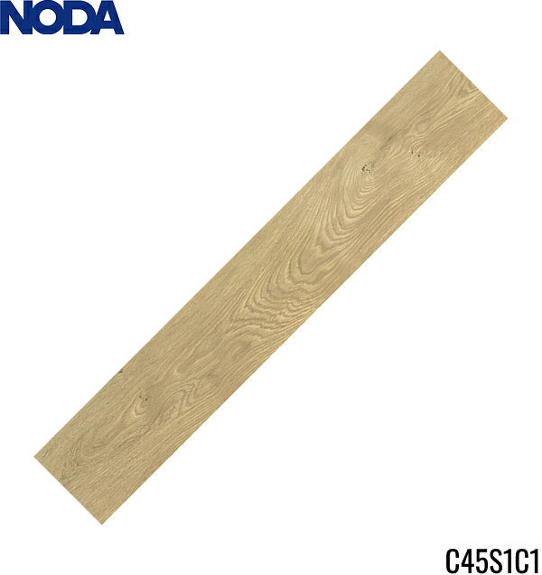 ノダ [NODA]フローリング C45S1C1 シリーズ：カナエル C防音45 カラー：オークキャメルライト色 基材：MDF・Mタイプ裏溝入り・裏面クッション材 表面：NEXシート(特殊加工化粧シート) 表面仕上げ：ハードコート仕上げ、抗菌...
