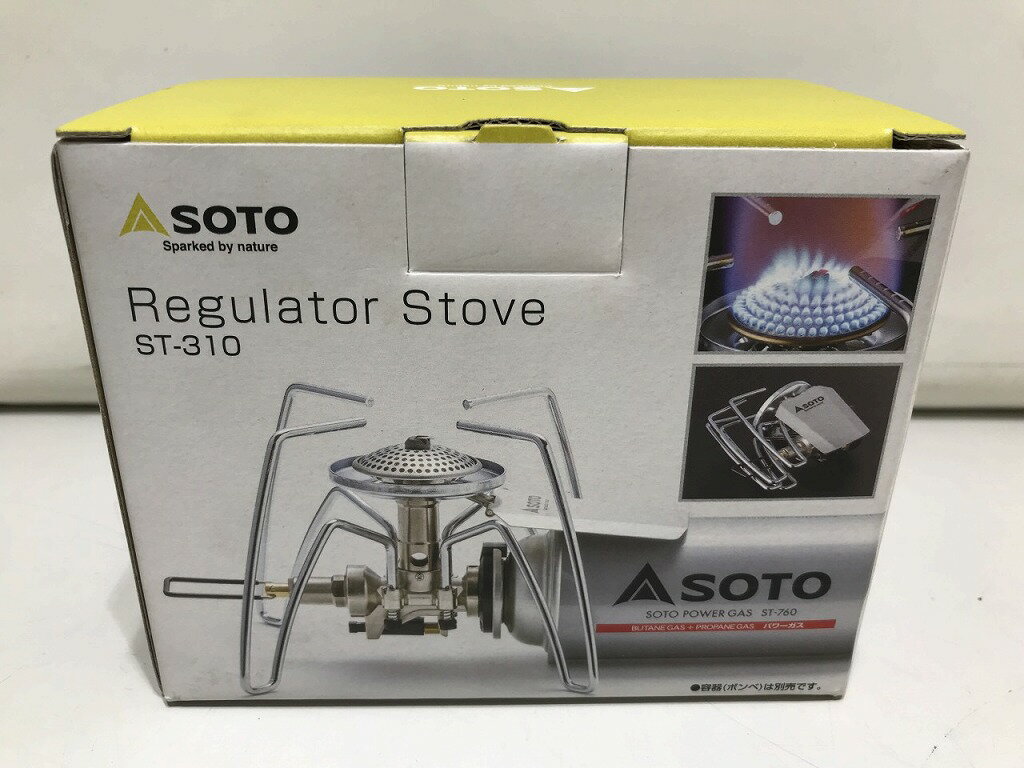【ご注意】商品は店頭・他ネットショップでも販売しておりますので、ご注文をいただいても売り切れの場合がございます。ご了承ください。ブランド名新富士バーナー株式会社 SOTO商品名未使用品 SOTO レギュレーターストーブ ST-310 コンデ...