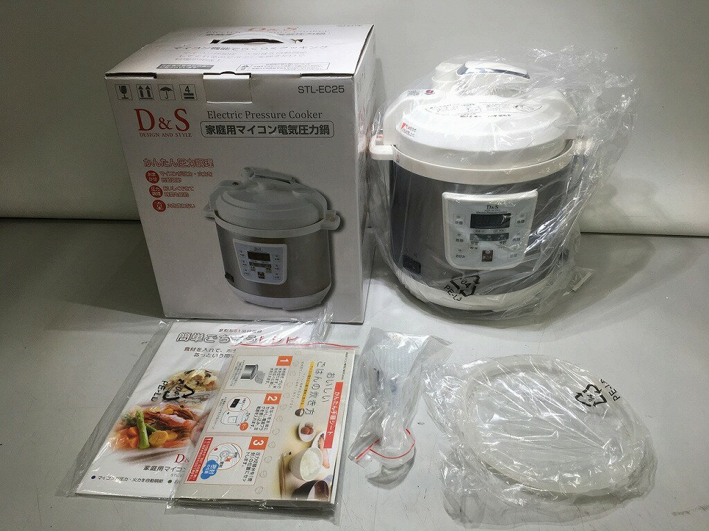 【ご注意】商品は店頭・他ネットショップでも販売しておりますので、ご注文をいただいても売り切れの場合がございます。ご了承ください。ブランド名デザイン アンド スタイル D&S商品名電気圧力鍋 STL-EC25商品説明容量：2．5L※商品は画像...