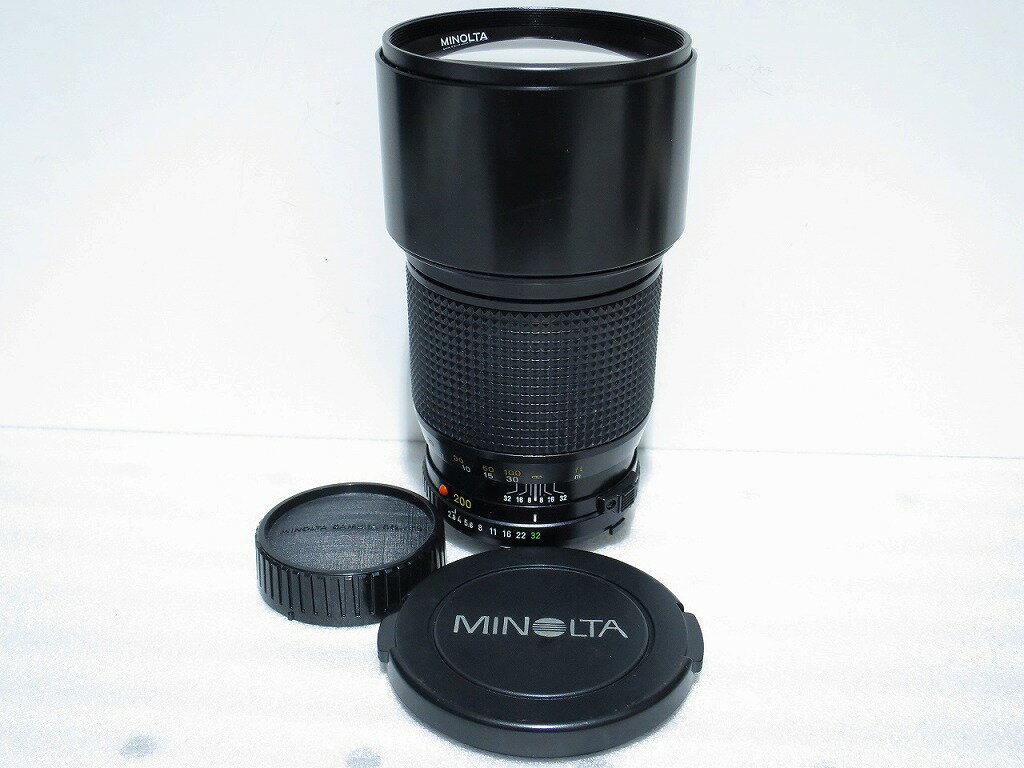 【ご注意】商品は店頭・他ネットショップでも販売しておりますので、ご注文をいただいても売り切れの場合がございます。ご了承ください。ブランド名ミノルタ MINOLTA商品名SRマウント用単焦点レンズ New MD 200mm F2.8シリアル番...