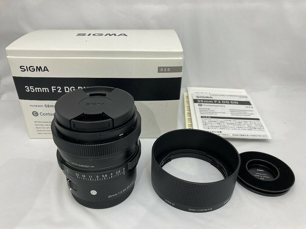 【ご注意】商品は店頭・他ネットショップでも販売しておりますので、ご注文をいただいても売り切れの場合がございます。ご了承ください。ブランド名シグマ SIGMA商品名単焦点レンズ 35mm　F2　DG　DN　Comtemporaryシリアル番号...