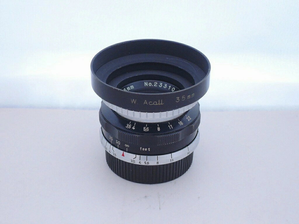 【ご注意】商品は店頭・他ネットショップでも販売しておりますので、ご注文をいただいても売り切れの場合がございます。ご了承ください。ブランド名 商品名L39マウント レンズ 共栄光学 Kyoei 35mm f3.5 L39シリアル番号23310...