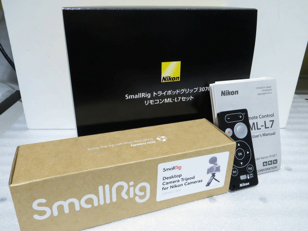 【ご注意】商品は店頭・他ネットショップでも販売しておりますので、ご注文をいただいても売り切れの場合がございます。ご了承ください。ブランド名ニコン Nikon商品名Small Rig トライポッドグリップ3070 リモコンML-L7セット商品...