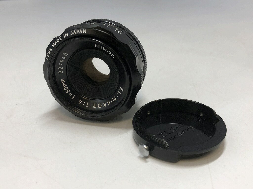 【ご注意】商品は店頭・他ネットショップでも販売しておりますので、ご注文をいただいても売り切れの場合がございます。ご了承ください。ブランド名ニコン Nikon商品名ニッコールレンズ EL NIKKOR 50mm 1:4シリアル番号852747...