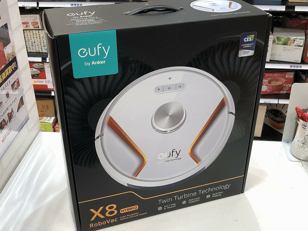 【ご注意】商品は店頭・他ネットショップでも販売しておりますので、ご注文をいただいても売り切れの場合がございます。ご了承ください。ブランド名アンカー Anker商品名Eufy RoboVac X8 Hybrid 商品説明吸引＆水拭きの2-in...