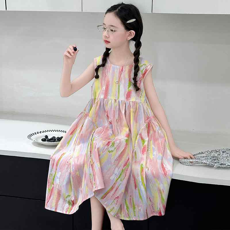 ・スタイル: 韓国風、ベーシック・主な素材: 綿100%・カテゴリ: キッズワンピース・性別: 女の子・対象年齢: 8歳以上、身長140cm以上・加工: 柔らか加工・スカートスタイル: プリンセスライン・裏地素材: ポリエステル100%・デ...