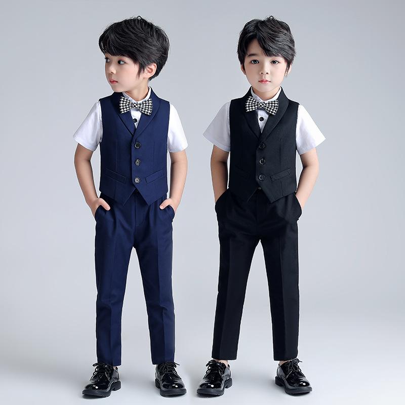 ・カテゴリ: 子供用フォーマルウェア・対象年齢: 3～8歳・対象性別: 男の子・スタイル: 韓国風・デザイン要素: セットアップ、カーディガン、ブリティッシュ、トレンド、欧米風・加工方法: 酵素洗い・主な素材: ポリエステル80%・裏地素材...