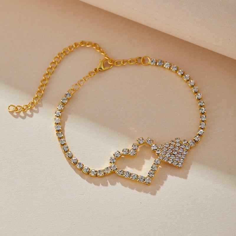 ・スタイル: 韓国風・主な素材: 銅・カテゴリ: アンクレット・対象: レディース・モチーフ: ハート・適用シーン: 旅行記念・宝石の種類: 合金、人工宝石、半貴石・カラー展開: シルバー