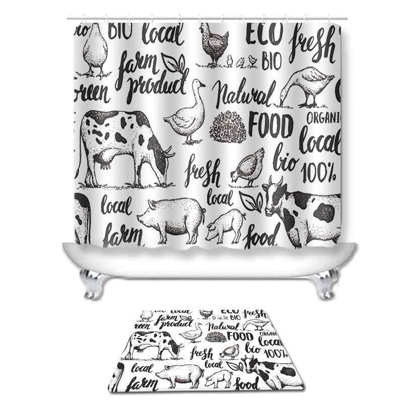 ・主な素材: ポリエステル・スタイル: アメリカンスタイル・柄: アルファベットアイコン・サイズ・セット内容: 45x75cm 4点セット, 45x75cm 3点セット, 浴帘2点セット（45x75cmマット、180x180cm浴帘）, 浴...