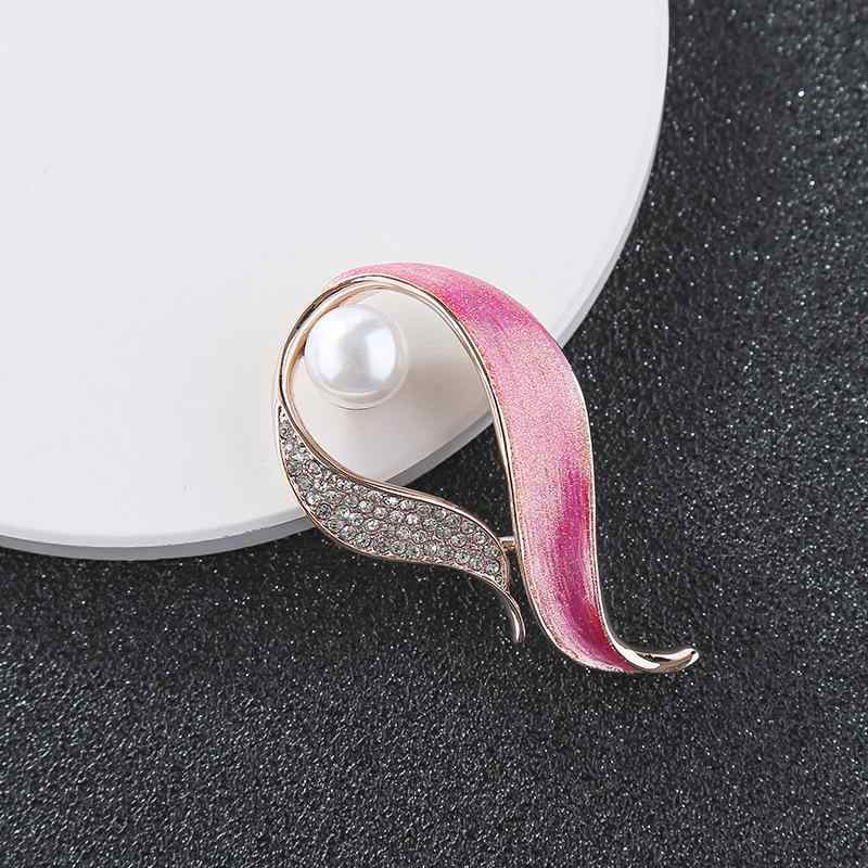 ・素材: 合金・性別: レディース・モチーフ: リーフ・加工: エナメル加工・カラー: ローズゴールド・スタイル: 日韓・テイスト: フェミニン・アイテム: ブローチ