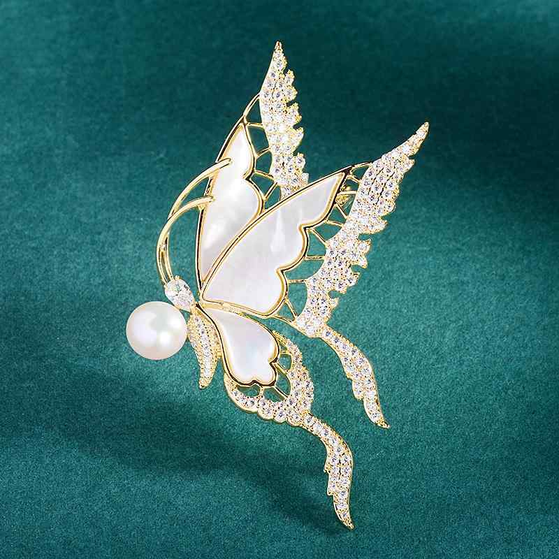 ・主な素材: 銅、ジルコニア、淡水パール、マザーオブパール、アワビ貝殻・対象: レディース・デザイン: 動物、昆虫・加工: 電鍍・カラー展開: 白蝶貝、鮑貝・流行要素: 蝶・機能: 記念品、装飾、多機能、ギフト、固定・スタイル: エレガント...